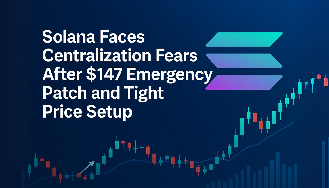 Solana Faces Centralization Fears After $147 Emergency Patch and Tight ...