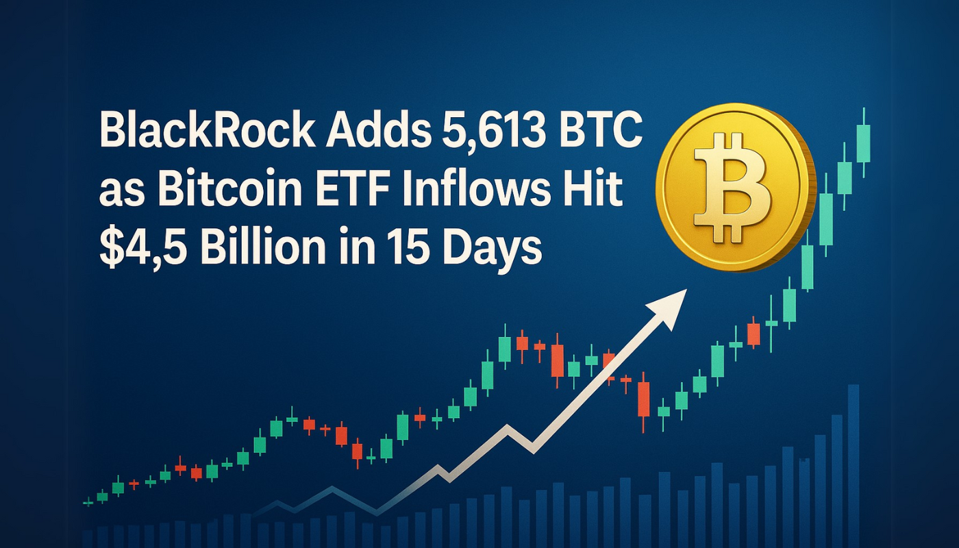 BlackRock Adds 5,613 BTC as Bitcoin ETF Inflows Hit $4.5 Billion in 15 Days - Forex News by FX ...