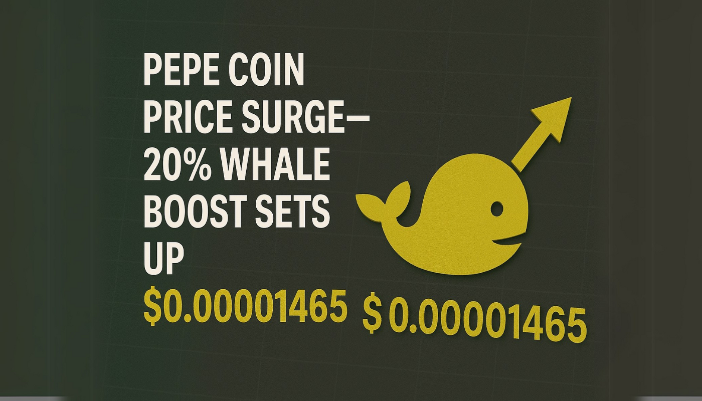 Pepe Coin Price Surge—20% Whale Boost Sets Up $0.00001465 Move - Forex ...