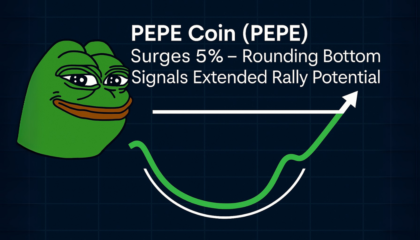 PEPE Coin (PEPE) Surges 5% – Rounding Bottom Signals Extended Rally ...
