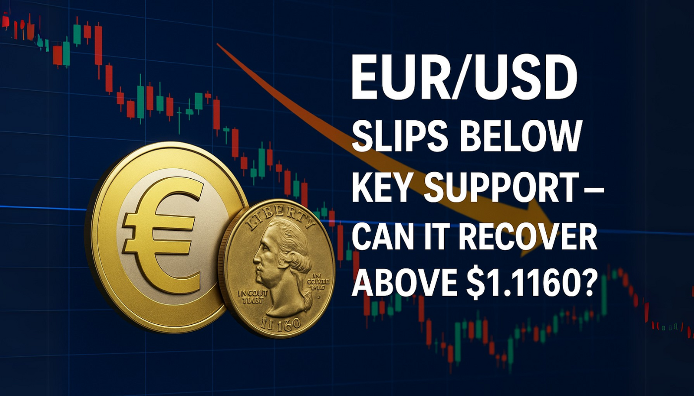 EUR/USD Slips Below Key Support – Can It Recover Above $1.1160? - Forex ...