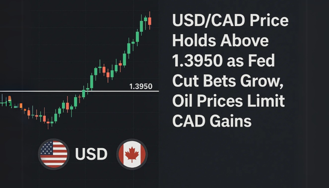 USD/CAD Price Holds Above 1.3950 as Fed Cut Bets Grow, Oil Prices Limit ...