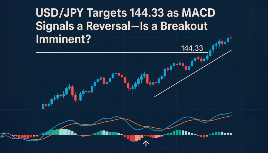 USD/JPY Targets 144.33 as MACD Signals a Reversal—Is a Breakout Imminent? - Forex News by FX Leaders