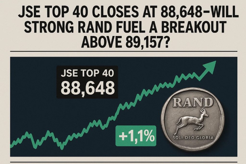 JSE Top 40 Closes at 88,648—Will Strong Rand Fuel a Breakout Above ...