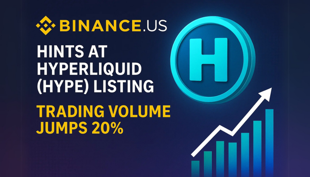 Binance.US Hints at Hyperliquid (HYPE) Listing, Trading Volume Jumps 20% - Forex News by FX Leaders