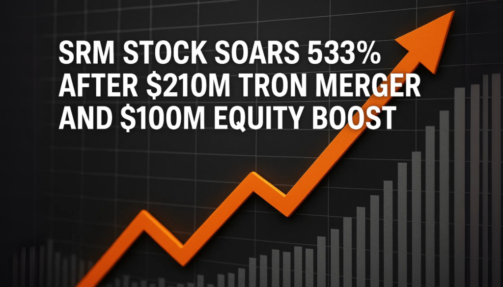 SRM Stock Soars 533% After $210M Tron Merger and $100M Equity Boost - Forex News by FX Leaders