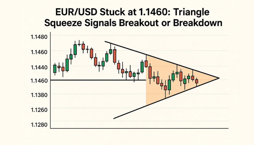 EUR/USD Stuck at 1.1460: Triangle Squeeze Signals Breakout or Breakdown ...