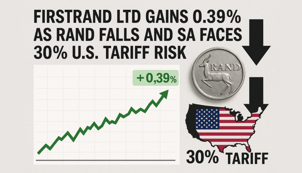 FirstRand Ltd Gains 0.39% as Rand Falls and SA Faces 30% U.S. Tariff ...