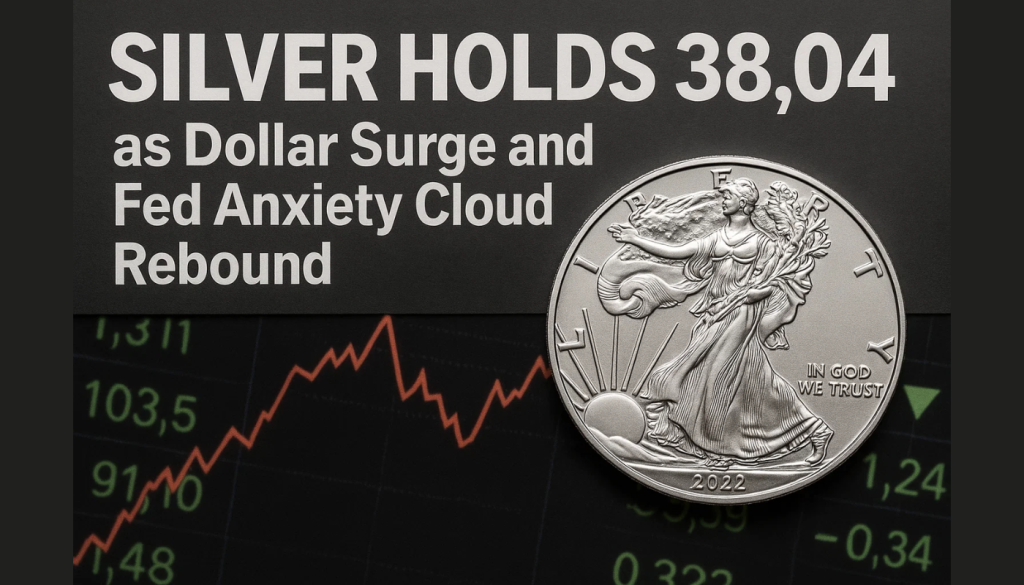Silver Holds $38.04 as Dollar Surge and Fed Anxiety Cloud Rebound ...
