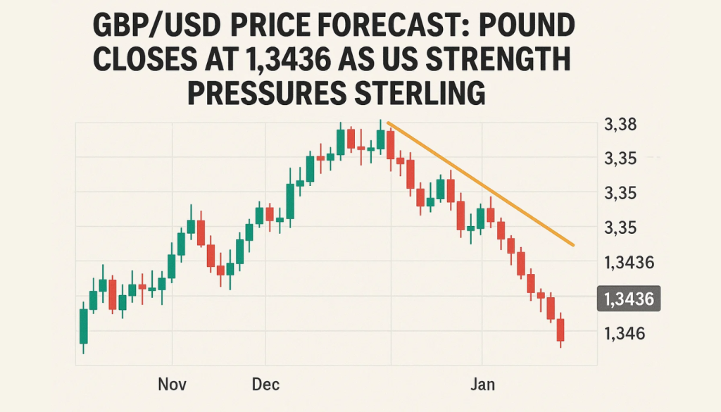 GBP/USD Price Forecast: Pound Closes at 1.3436 as US Strength Pressures ...