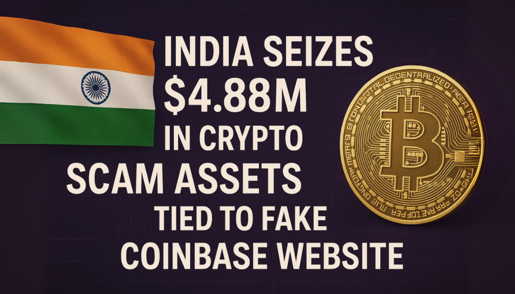 India Seizes $4.88M in Crypto Scam Assets Tied to Fake Coinbase Website ...