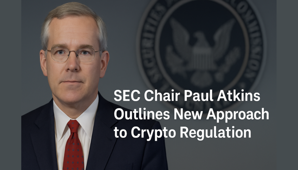 SEC Chair Paul Atkins Outlines New Approach to Crypto Regulation ...