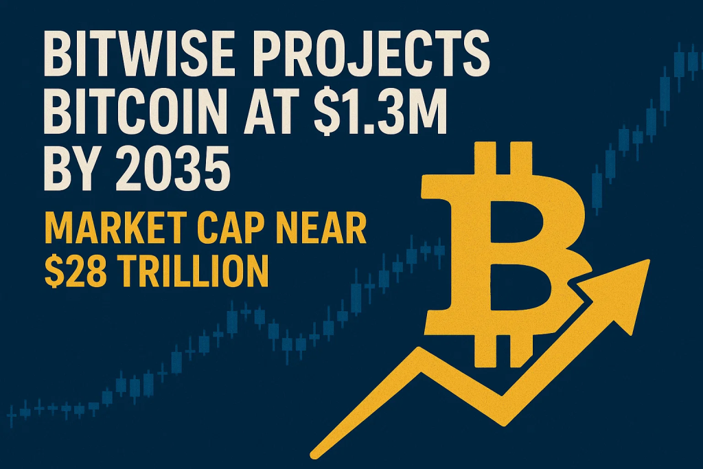 Bitwise Projects Bitcoin at $1.3M by 2035, Market Cap Near $28 Trillion ...