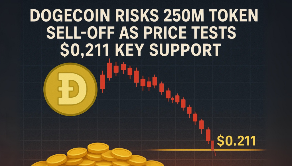Dogecoin Risks 250M Token Sell-Off as Price Tests $0.211 Key Support ...