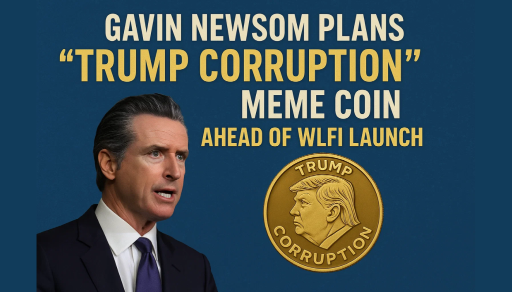 Gavin Newsom Plans “Trump Corruption” Meme Coin Ahead of WLFI Launch ...