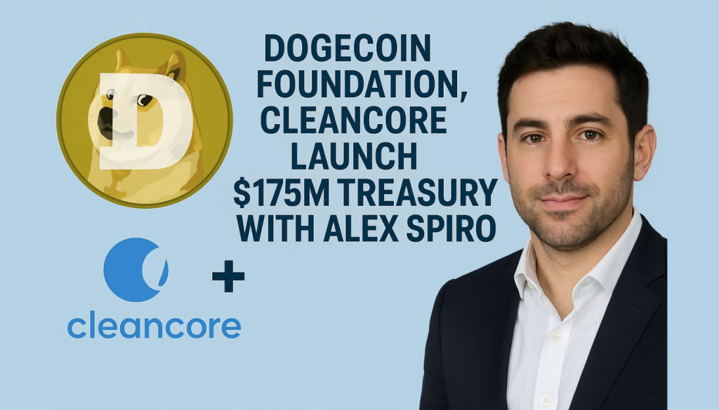 Dogecoin Foundation, Cleancore Launch $175M Treasury with Alex Spiro - Forex News by FX Leaders