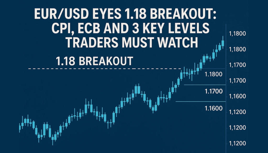 EUR/USD Eyes 1.18 Breakout: CPI, ECB and 3 Key Levels Traders Must Watch - Forex News by FX Leaders