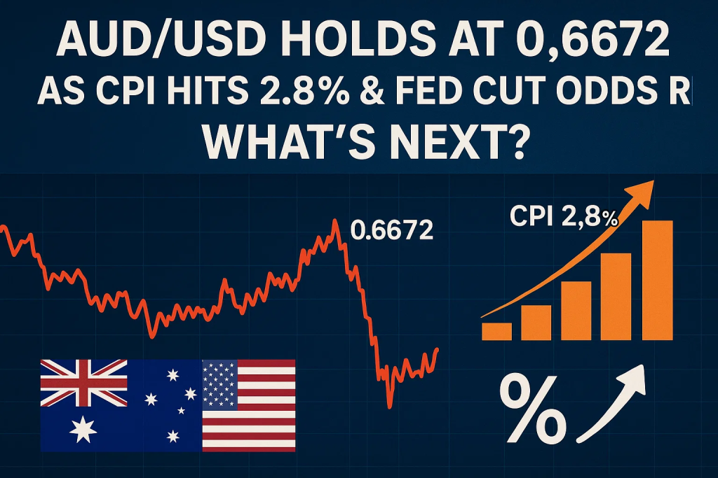 AUD/USD Holds at $0.6672 as CPI Hits 2.8% & Fed Cut Odds Rise — What’s ...