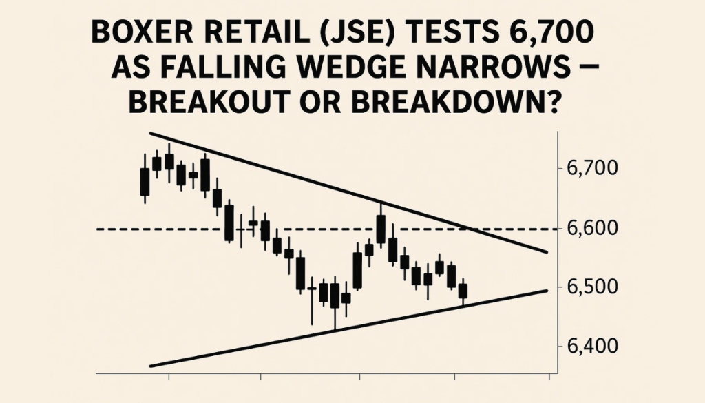 Boxer Retail (JSE) Tests 6,700 as Falling Wedge Narrows — Breakout or ...