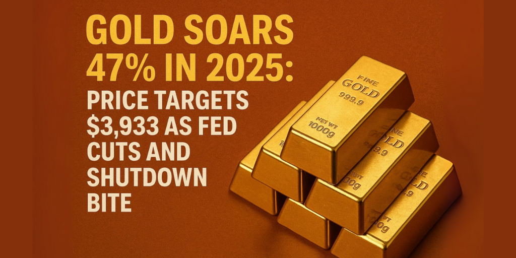 Gold Price Prediction: XAU/USD Soars 47% in 2025, Eyes $3,933 Next ...