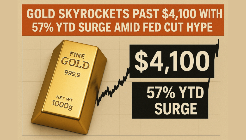 Gold Skyrockets Past $4,100 with 57% YTD Surge Amid Fed Cut Hype ...