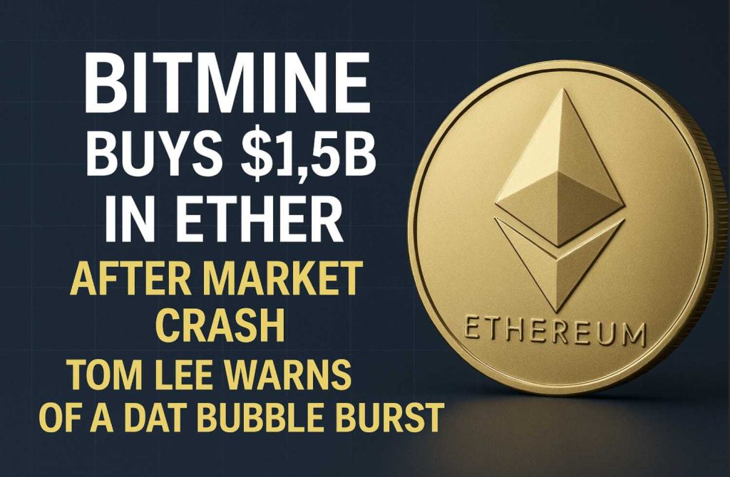 BitMine Buys $1.5B in Ether After Market Crash as Tom Lee Warns of a ...