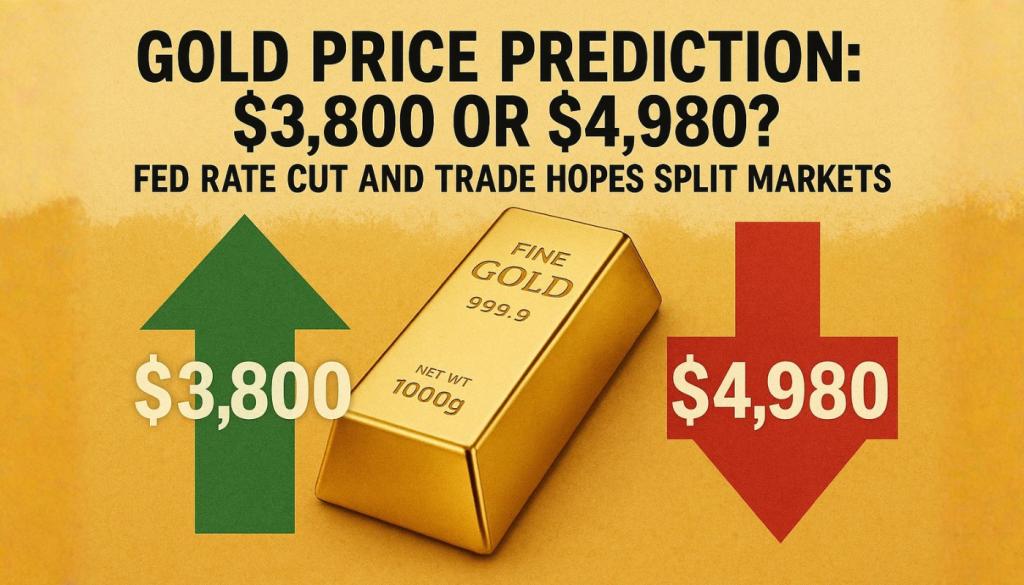 Gold Price Prediction: $3,800 or $4,980? Fed Rate Cut and Trade Hopes ...