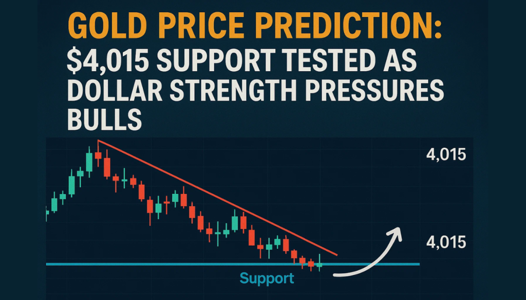 Gold Price Prediction: $4,015 Support Tested as Dollar Strength ...