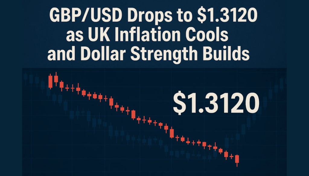 GBP/USD Drops to $1.3120 as UK Inflation Cools and Dollar Strength ...