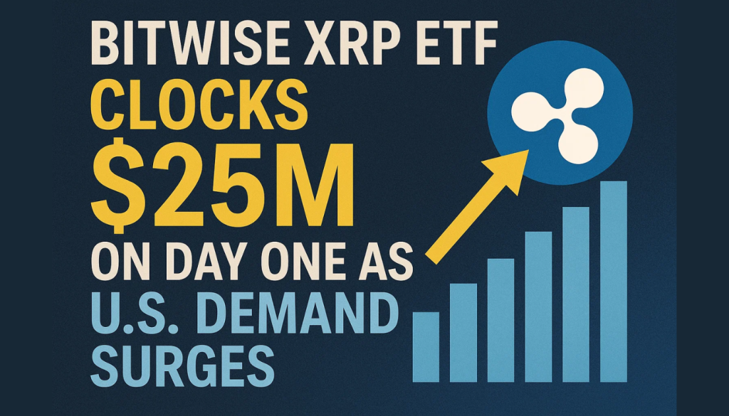 Bitwise XRP ETF Clocks $25M on Day One as U.S. Demand Surges - Forex ...