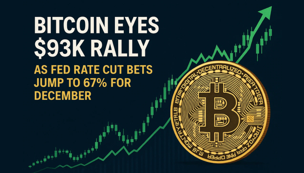 Bitcoin Eyes $93K Rally as Fed Rate Cut Bets Jump to 67% for December ...