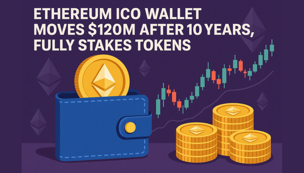 Ethereum ICO Wallet Moves $120M After 10 Years, Fully Stakes Tokens ...