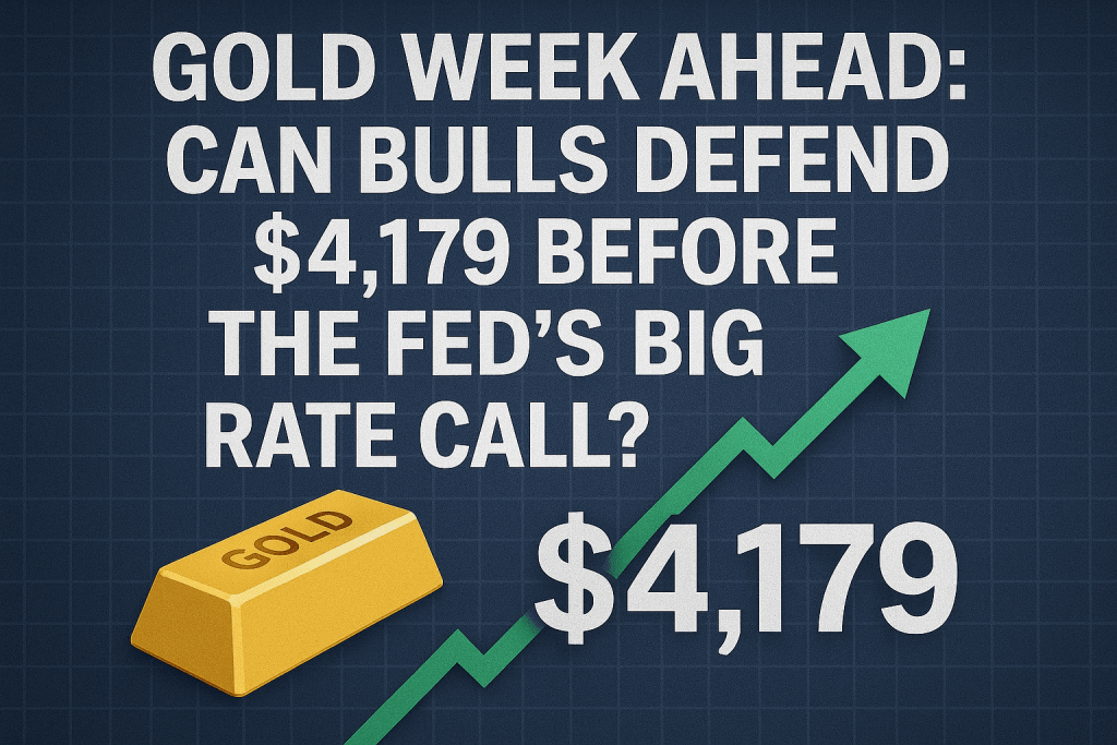 Gold Week Ahead: Can Bulls Defend $4,179 Before the Fed’s Big Rate Call ...