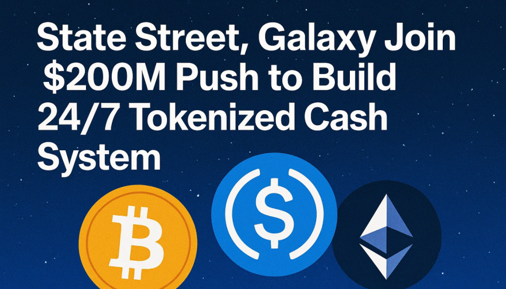 State Street, Galaxy Join $200M Push to Build 24/7 Tokenized Cash ...