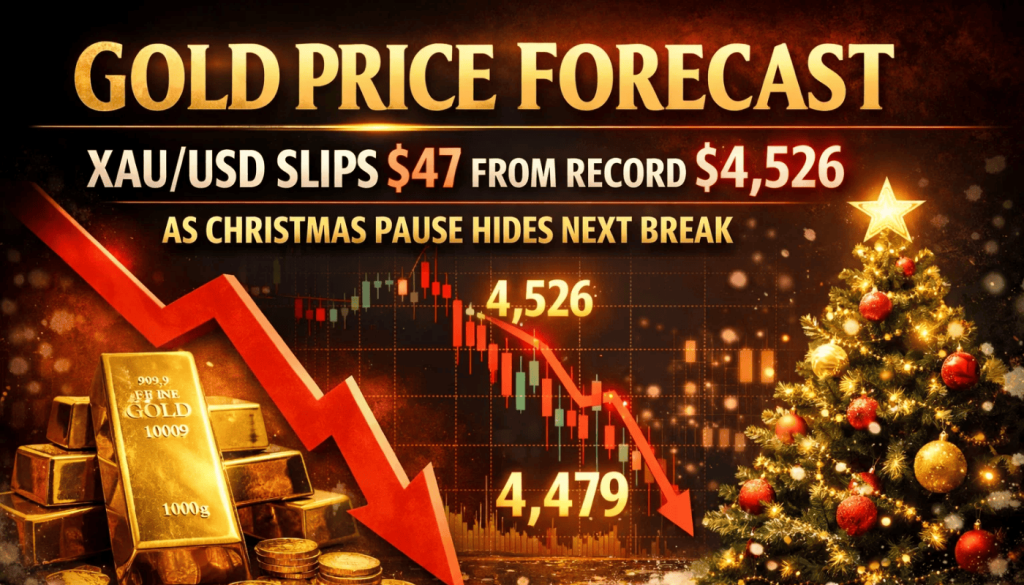 Gold Price Forecast: XAU/USD Slips $47 From Record $4,526 as Christmas ...