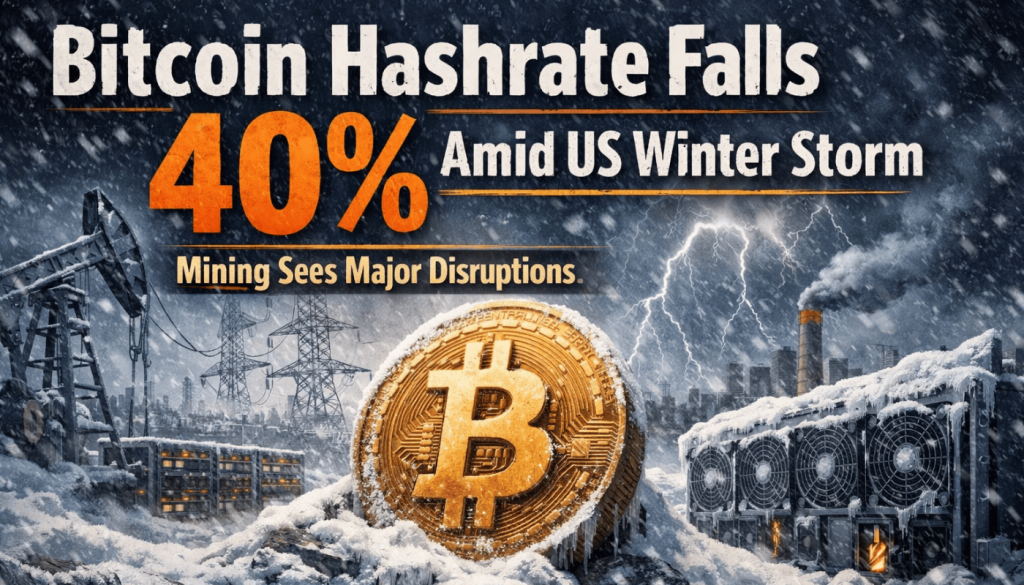 Bitcoin Hashrate Falls 40% Amid US Winter Storm, Mining Sees Major ...