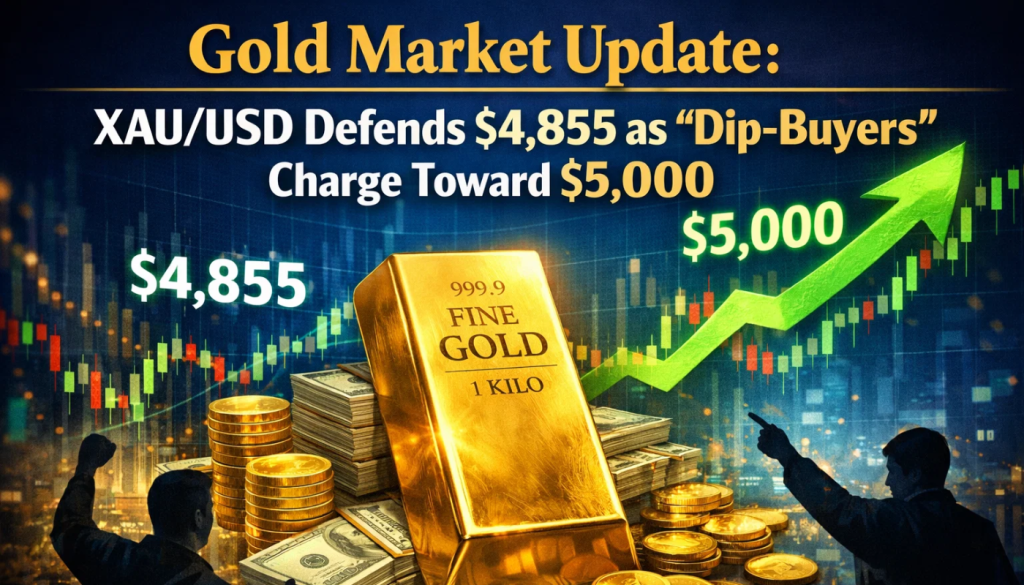Gold Market Update: XAU/USD Defends $4,855 as “Dip-Buyers” Charge ...