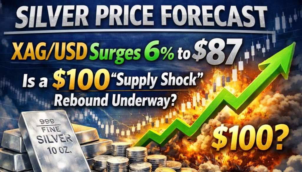 Silver Price Forecast: XAG/USD Surges 6% to $87: Is a $100 “Supply ...