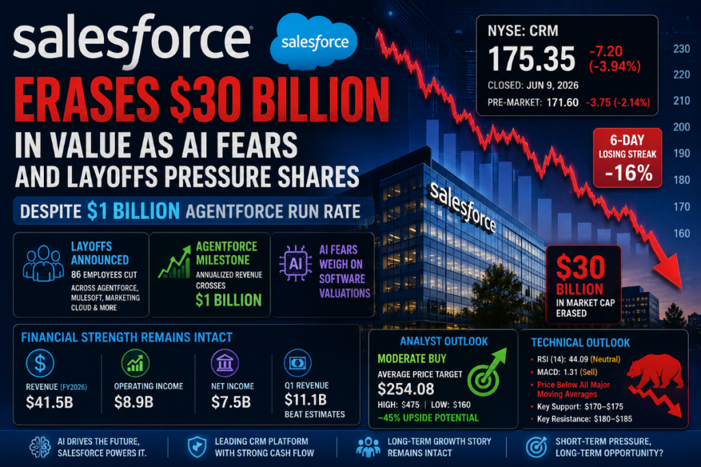 Salesforce Erases $30 Billion in Value as AI Fears and Layoffs Pressure ...